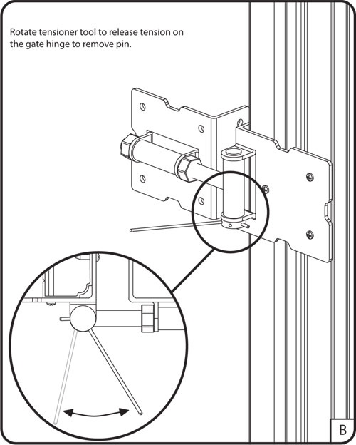 How Do I Adjust The Tension On The Vinyl Gate Hinges WamBam Fence